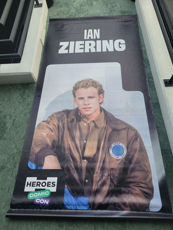 Ian Ziering signed large PVC banner - Heroes Comic Con 2025 – Heroes Store
